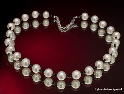 Ogrlica biseri - Slatkovodni - SPINELI OB-002 - Mitić Diamonds